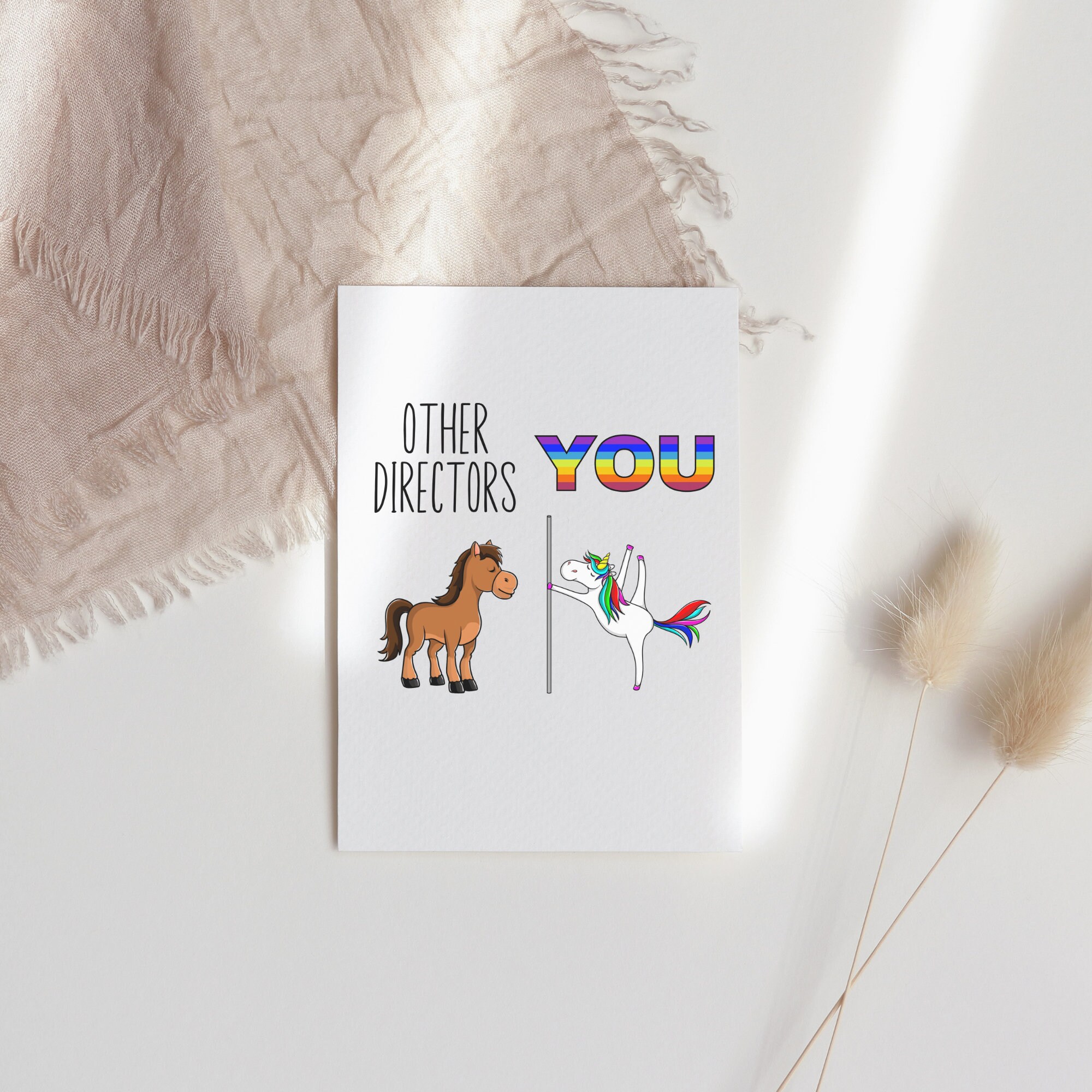 Director Card Director Thank You Gift Director Birthday Card Funny ...