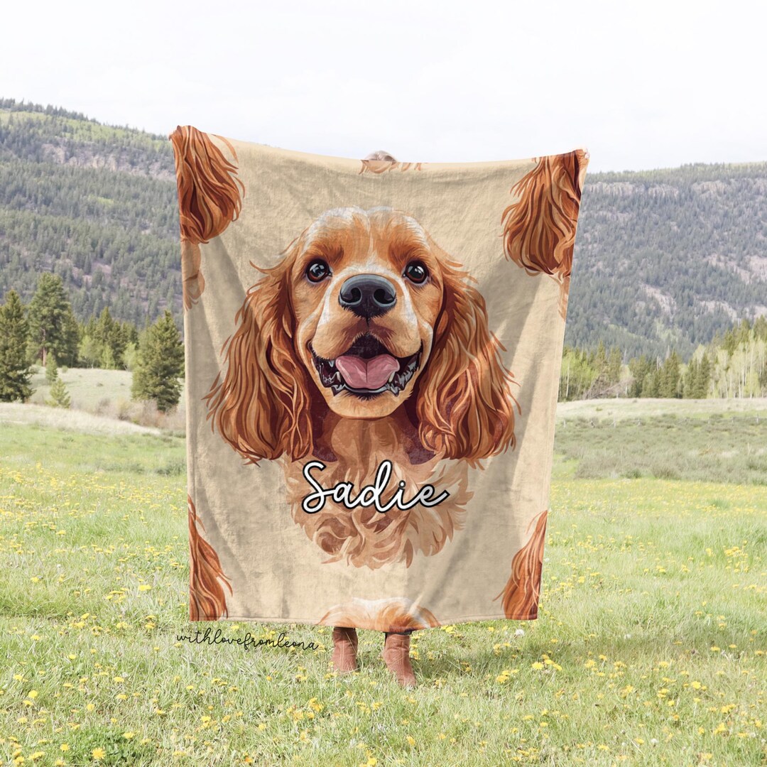 Cocker Spaniel Blanket Cocker Spaniel Throw Blanket Dog Breed Fleece ...