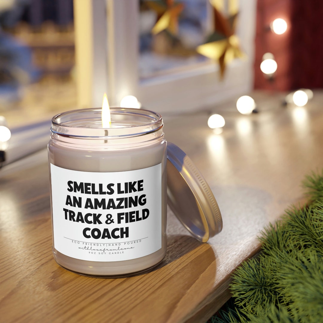Track and Field Coach Candle Gift, Track and Field Coach Candle, Track ...