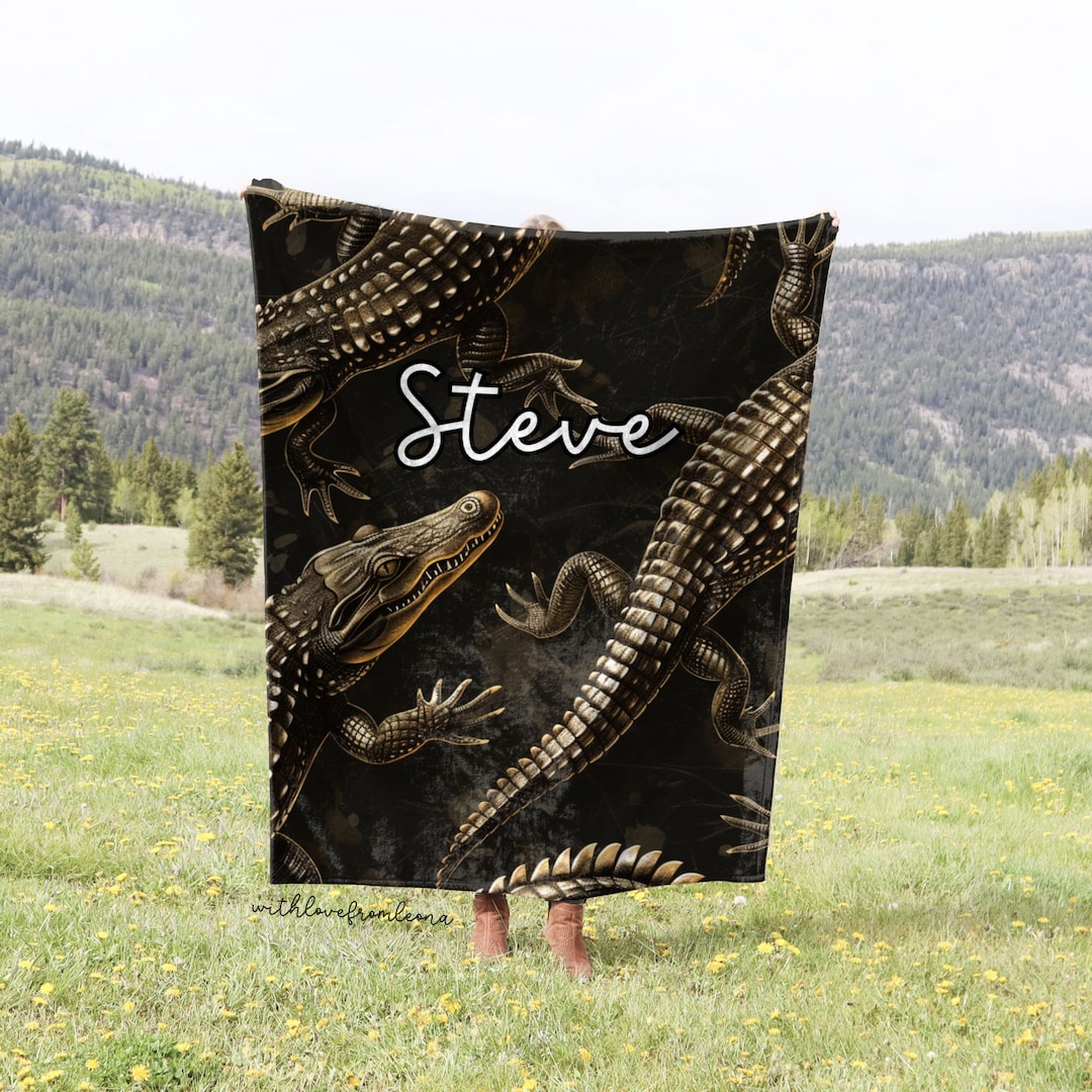 Crocodiles Blanket Crocodile Throw Blanket Fleece Blanket Crocodiles ...