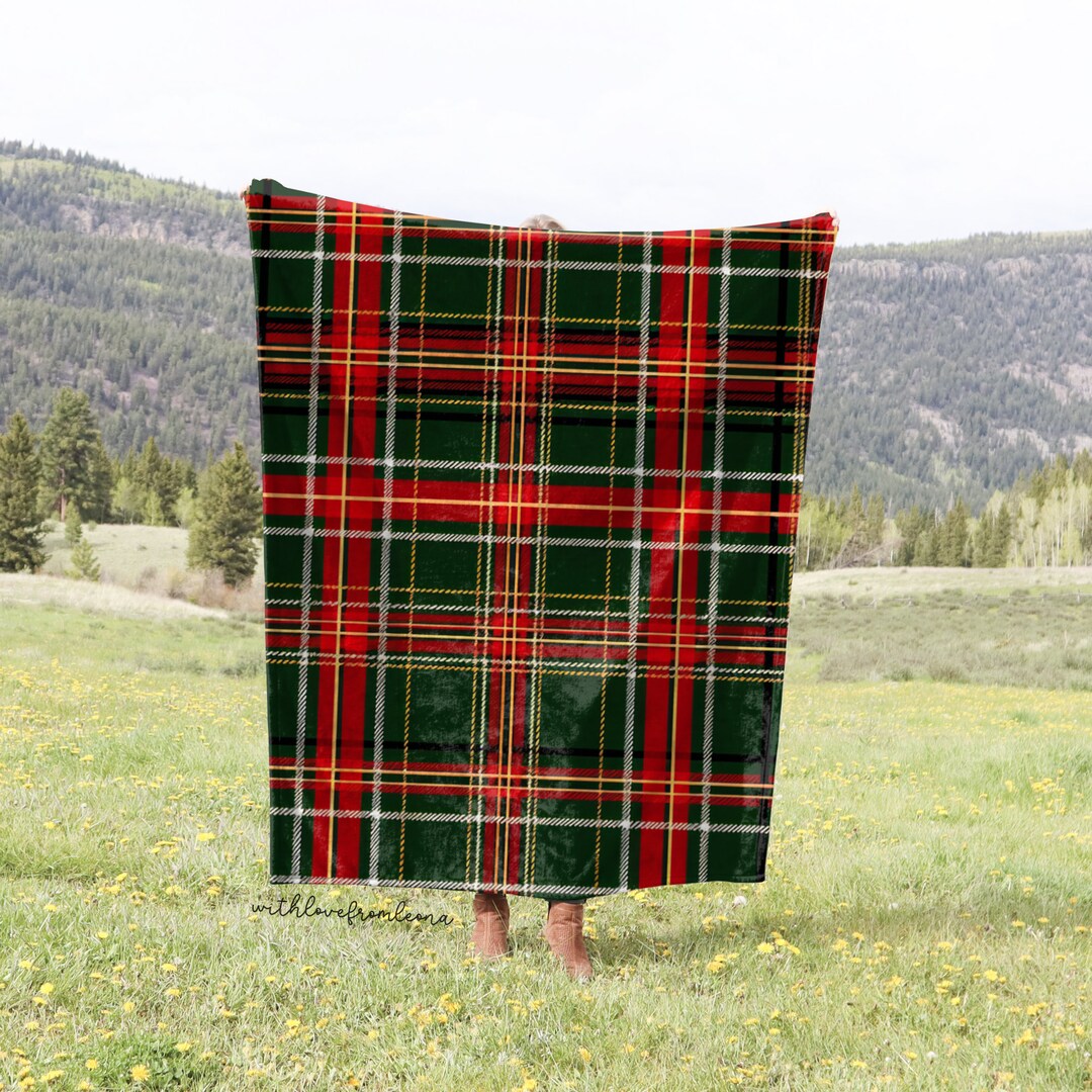 Scottish Tartan Blanket Tartan Throw Blanket Scottish Heritage Fleece ...