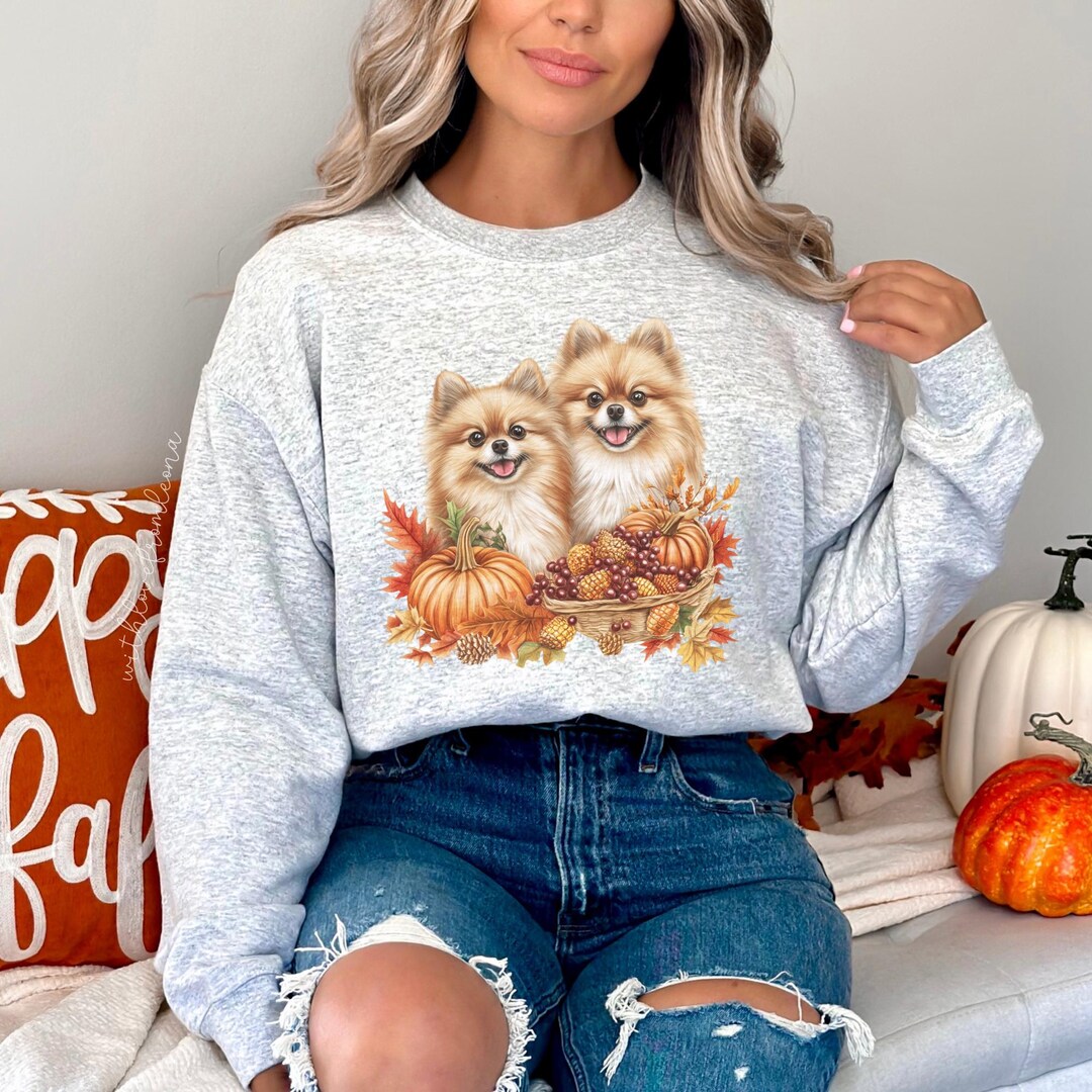 Pomeranian Dog Thanksgiving Sweater Pomeranian Thanksgiving Party ...