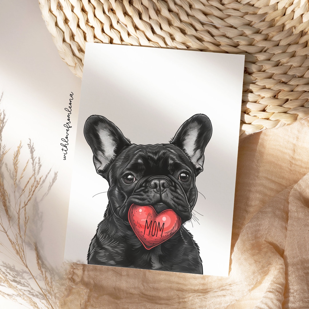 French Bulldog Mothers Day Greeting Card Card From the Dog Groomers ...