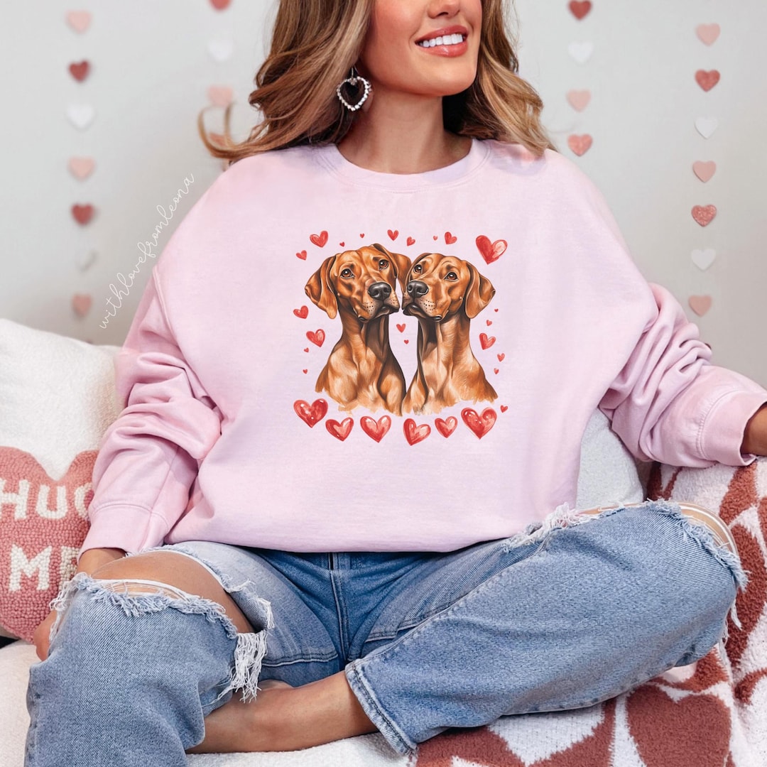 Rhodesian Ridgeback Dog Valentines Day Sweater Rhodesian Ridgeback ...