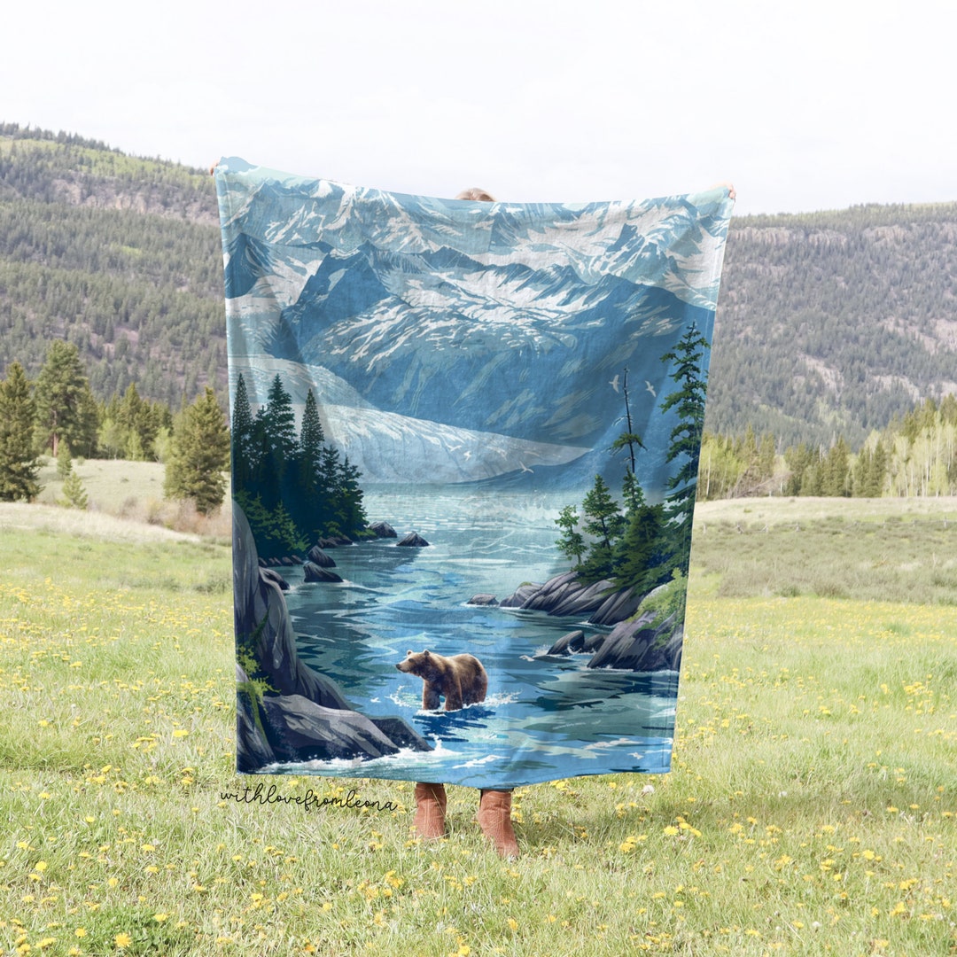 Alaska Blanket Alaska Throw Blanket Fleece Blanket Moving Gift Adult ...