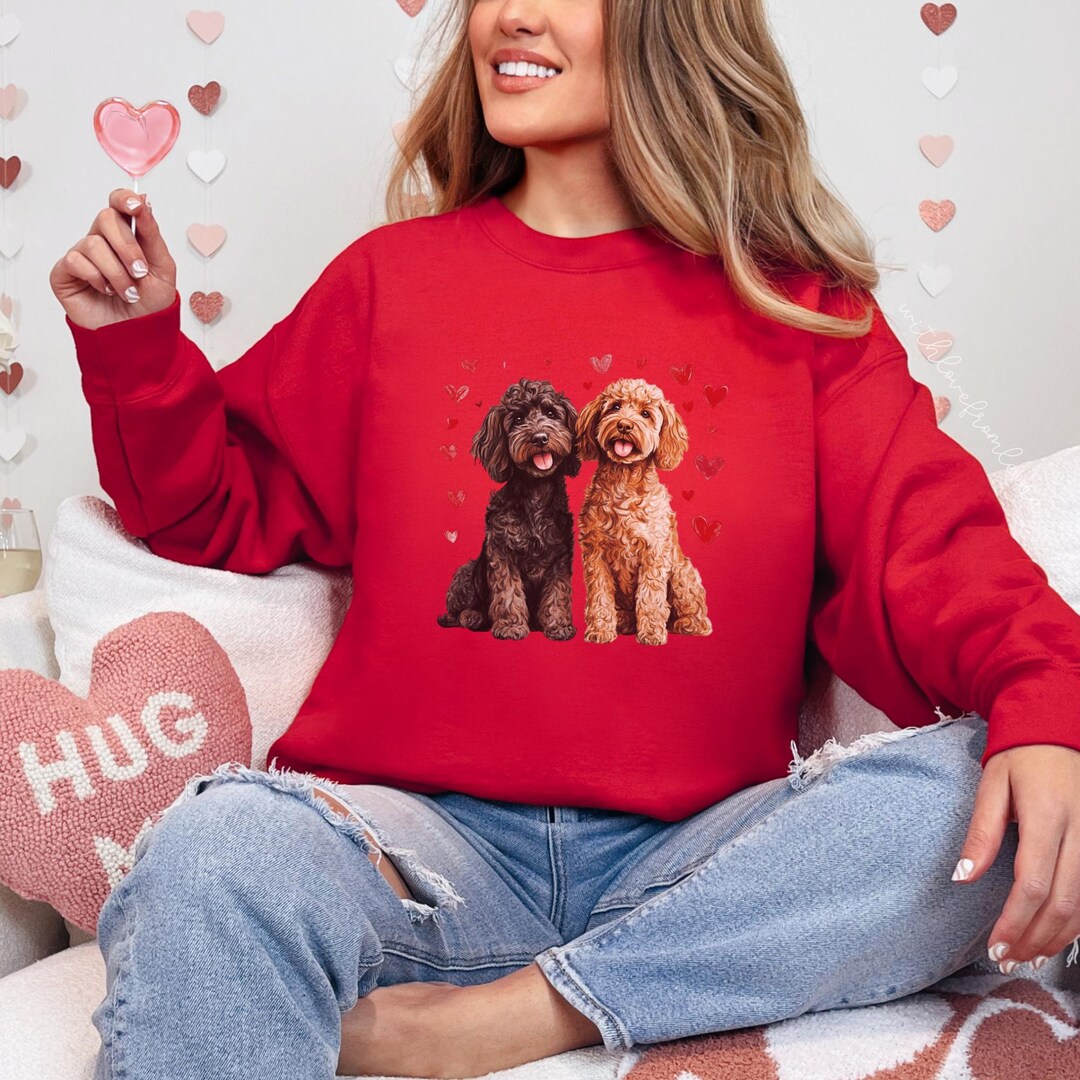 Labradoodle Dog Valentines Day Sweater Labradoodle Valentines Day Party ...
