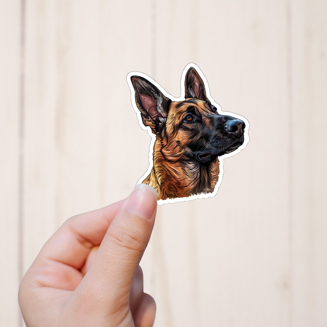 Belgian Malinois Sticker Laptop Stickers Dog Sticker Belgian Malinois ...