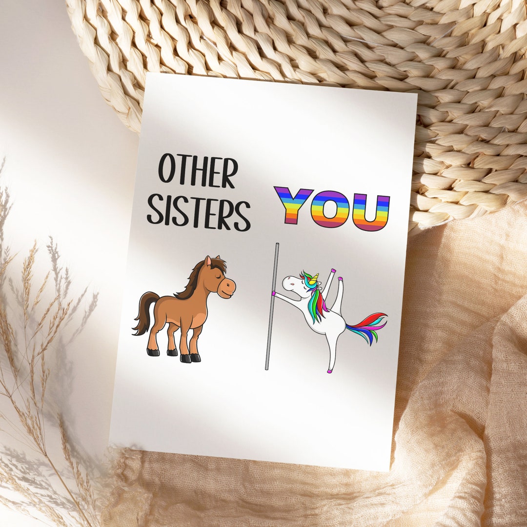 Personalized Sister Card Sister Thank You Gift Sister Birthday Card ...