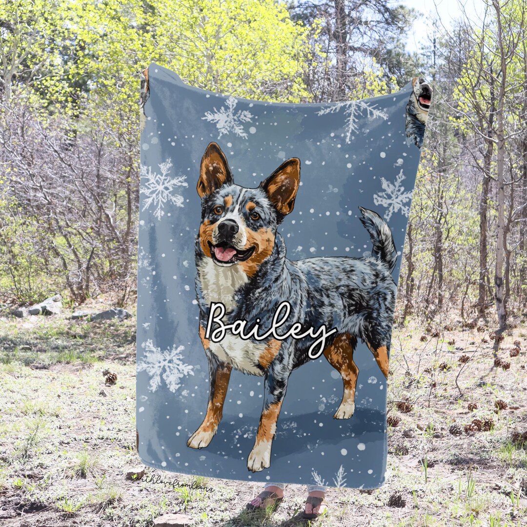 Australian Cattle Dog Winter Throw Blanket Australian Cattle Dog Adult ...