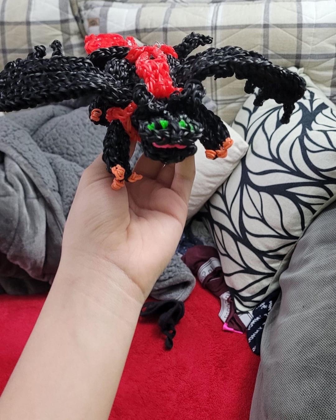 Toothless the Dragon Night Fury Rainbow Loom - Etsy Canada