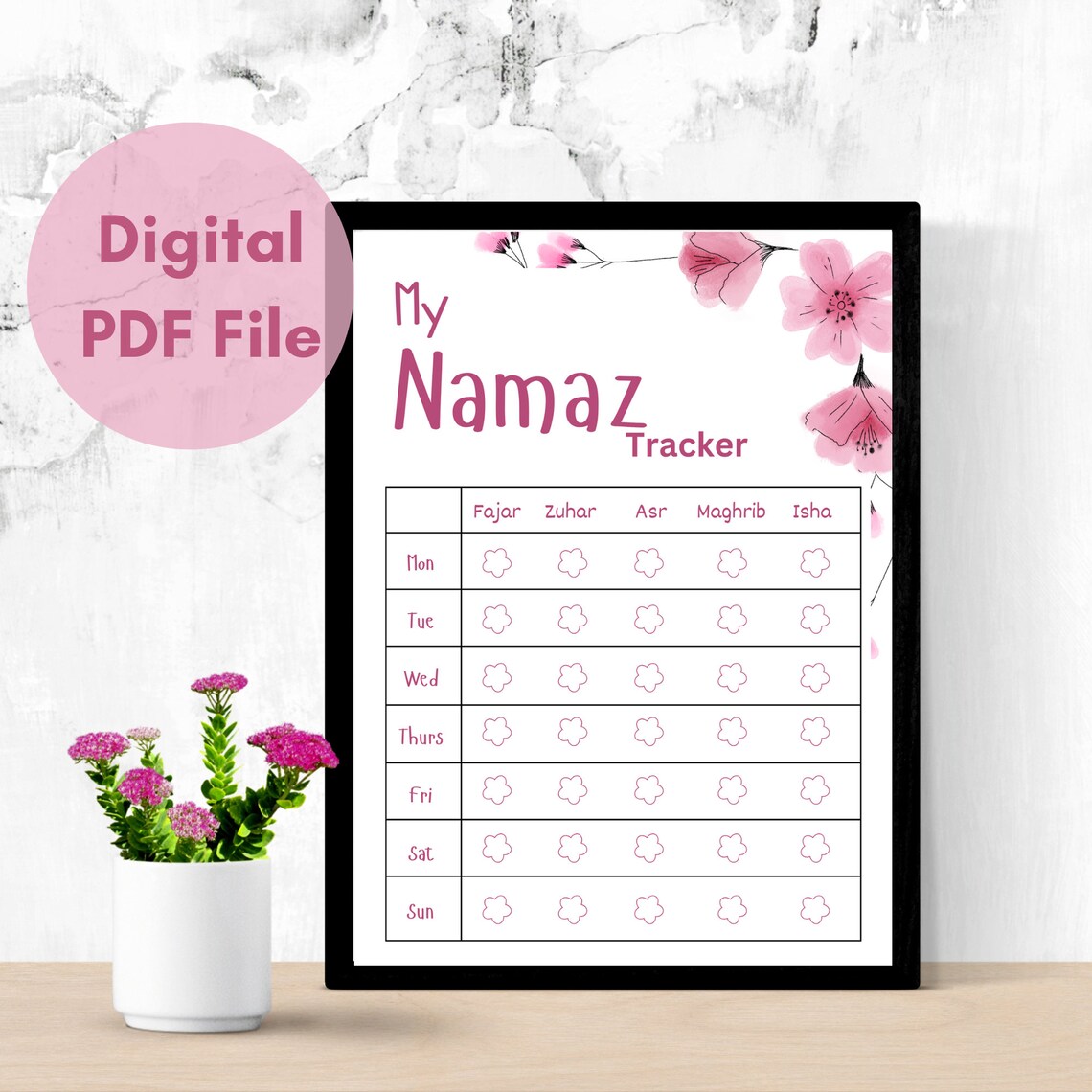 Kids' Muslim Prayer Tracker Printable Salah Chart A4 - Etsy