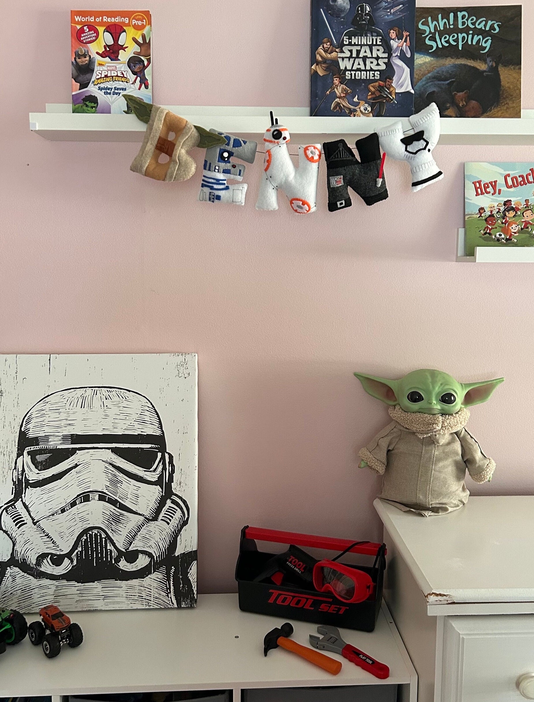 Disney Star Wars Custom Name Banner Including Chewbacca Darth - Etsy