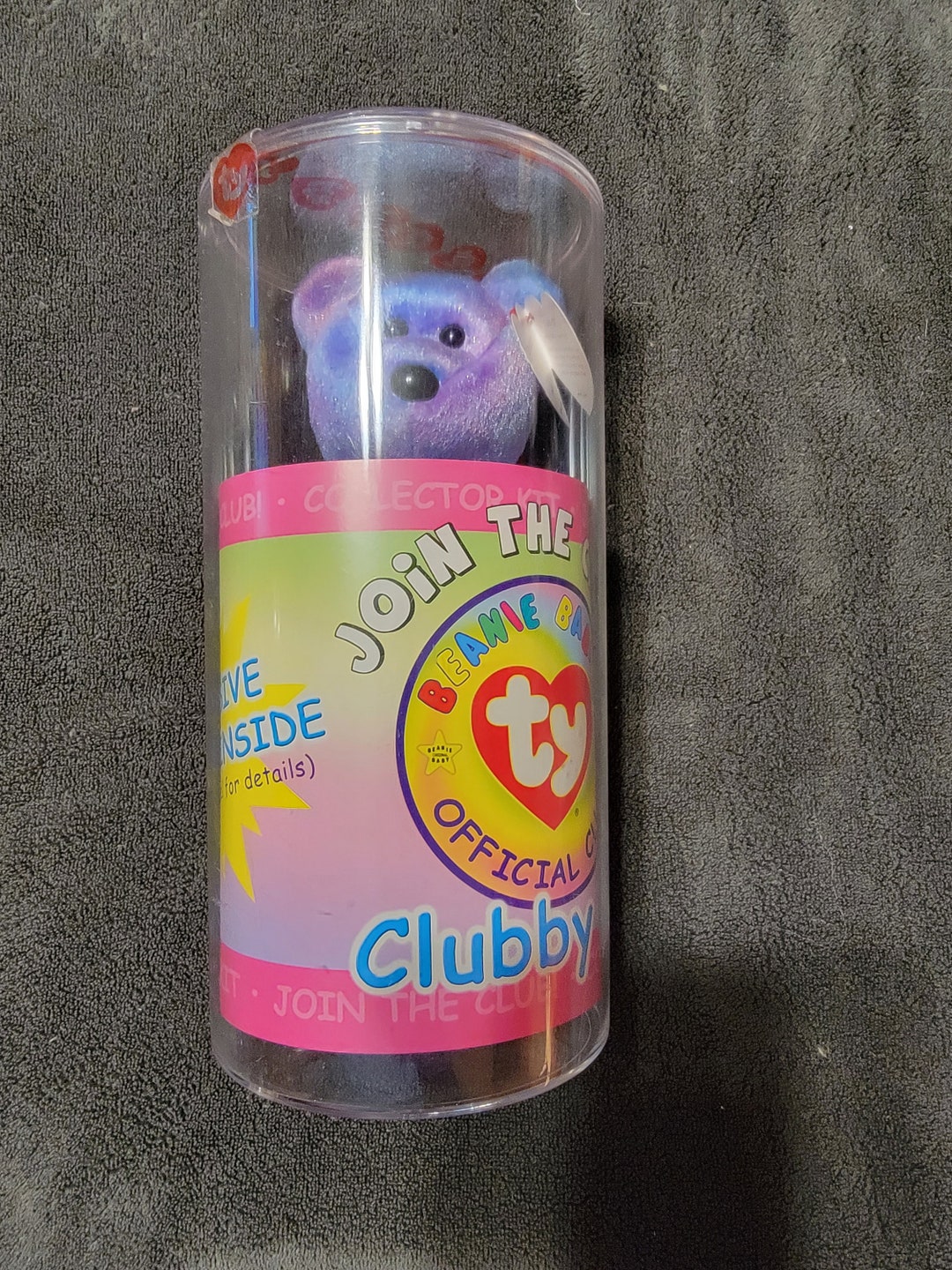 TY Beanie Baby Join the Club Official Clubby IV Purple Bear - Etsy