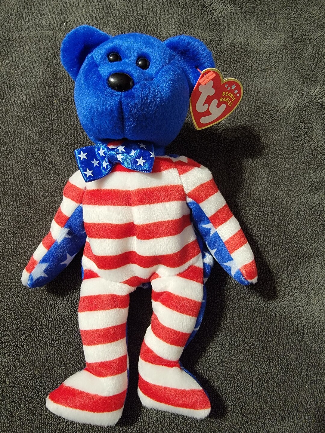 TY Beanie Baby Liberty Blue Face Bear - Etsy
