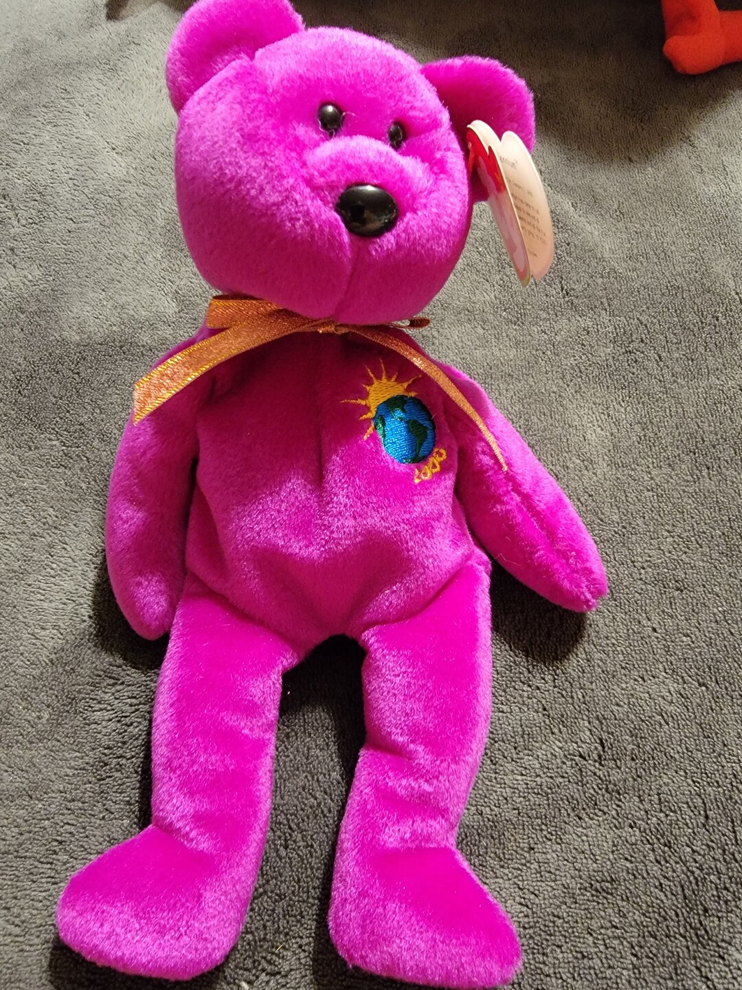 RARE TY BEANIE BABY ''MILLENNIUM'' BEAR WITH THREE SPELLING ERRORS ...