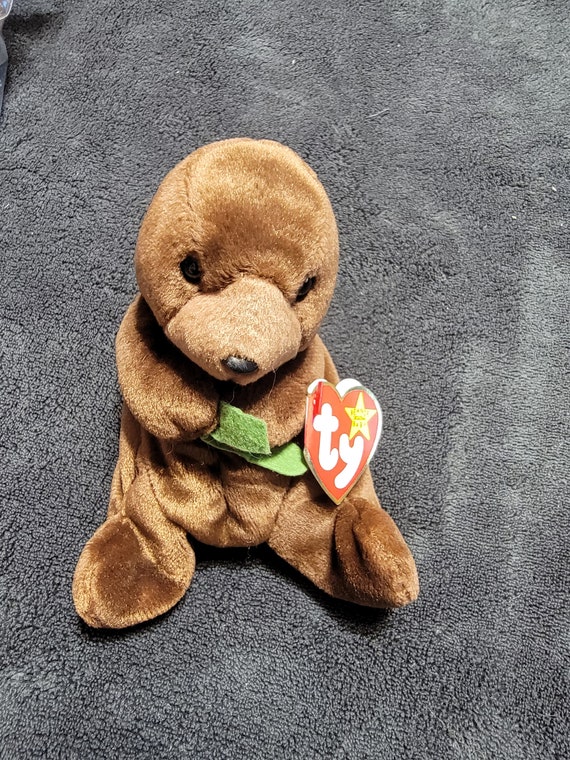 Ty Original Beanie Baby 'seaweed' the Otter - Etsy