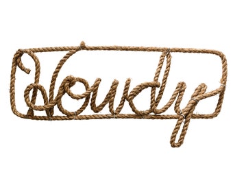 Custom Cowboy Rope Signs | Etsy