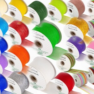 Deco Mesh 63mm X 2m or 10m=full Roll. Christmas, Gift Wrapping, Bow, - Etsy