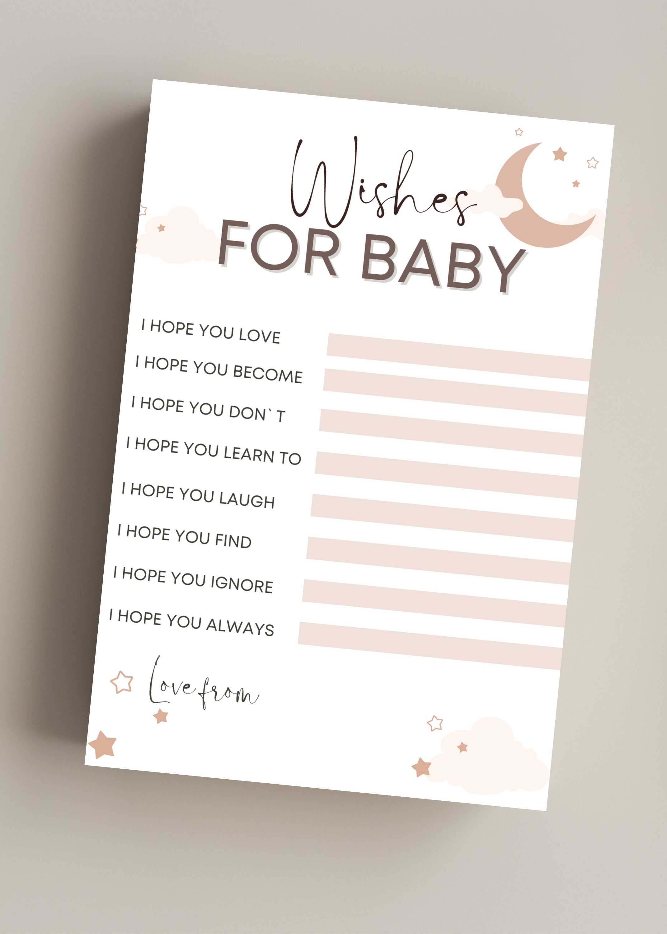 Editable Over the Moon Baby Shower Game Bundle Unisex Baby - Etsy