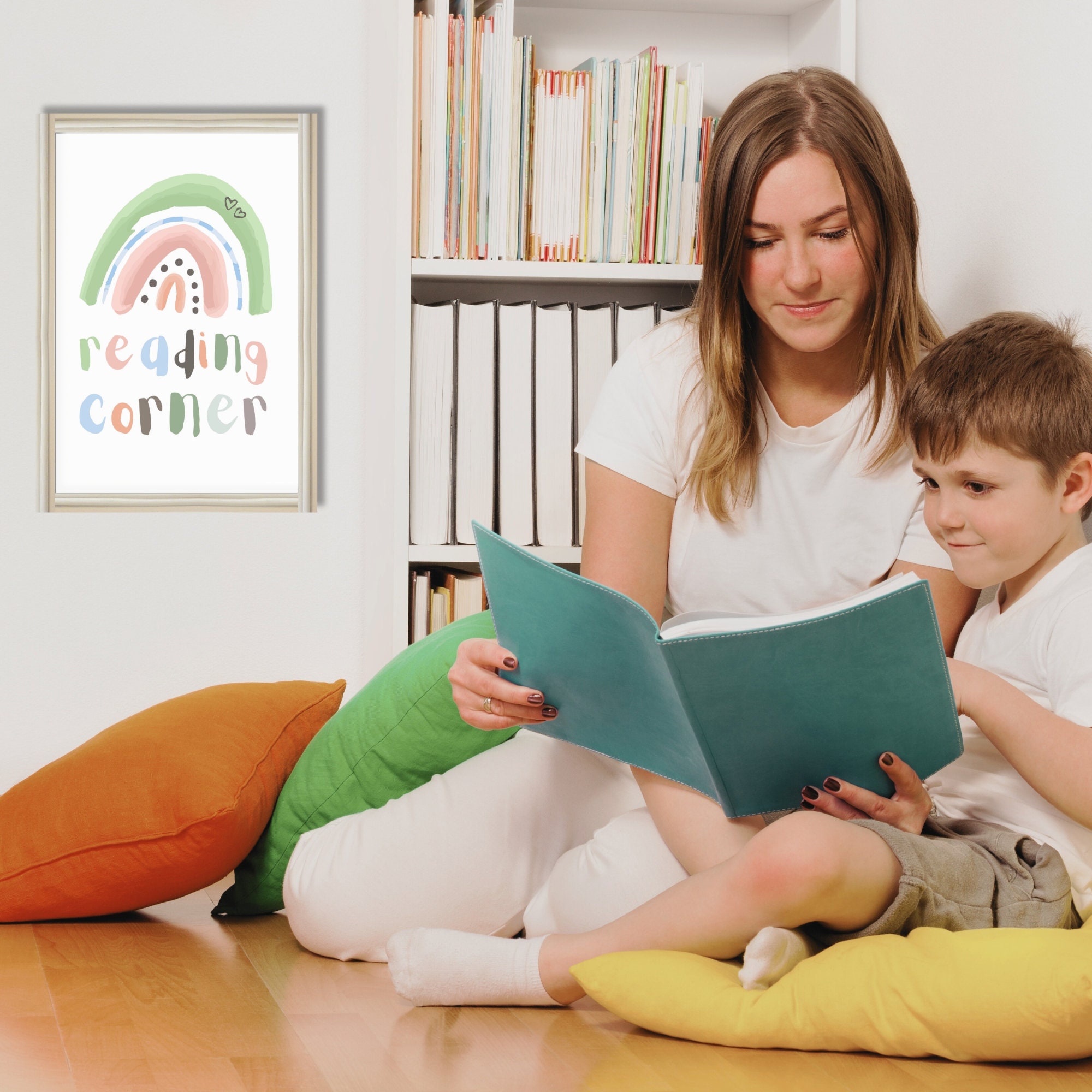 Reading Corner Sign Homeschool Decor Kids Reading Corner Inspiration ...