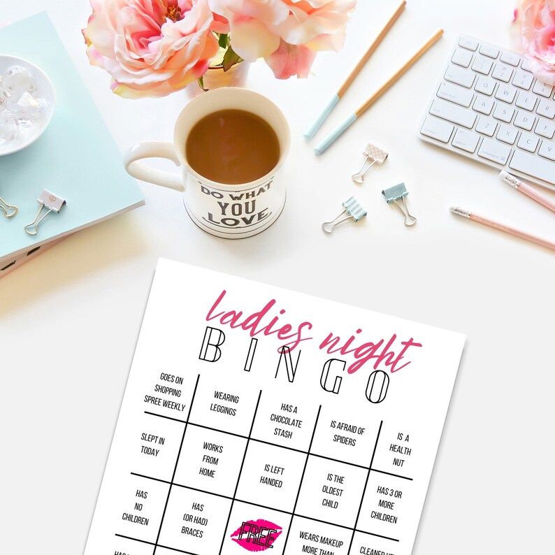 Ladies Night Bingo Game: Printable Girls Night Out (digital) - Etsy