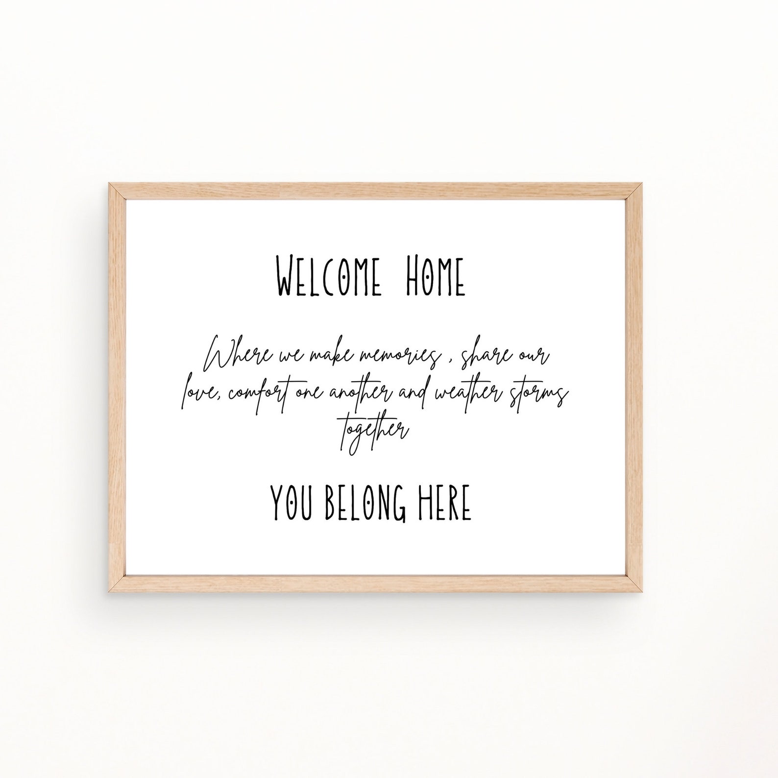 Welcome Home Print Welcome Poster Welcome Wall Art Printable Welcome ...