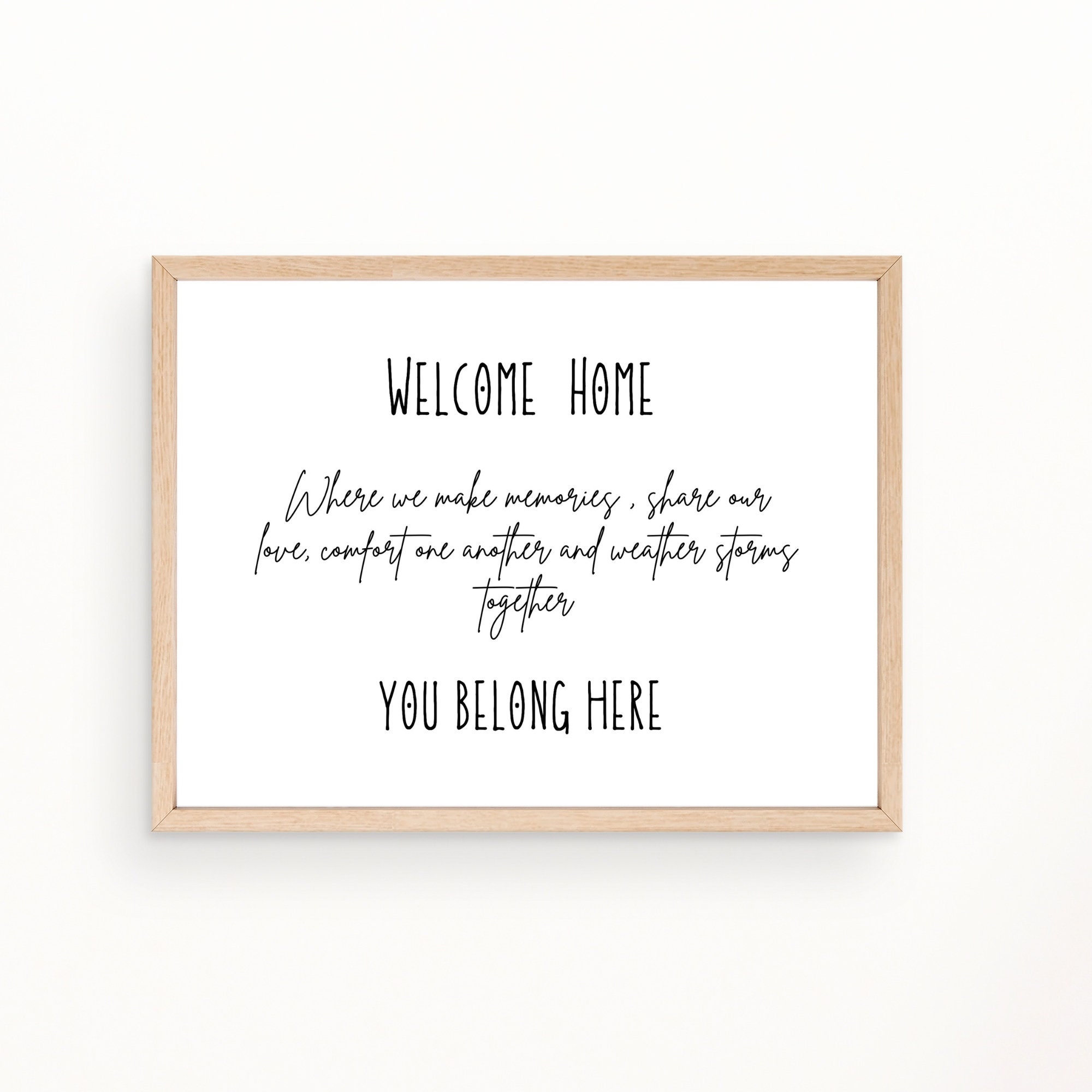 Welcome Home Print Welcome Poster Welcome Wall Art Printable Welcome ...