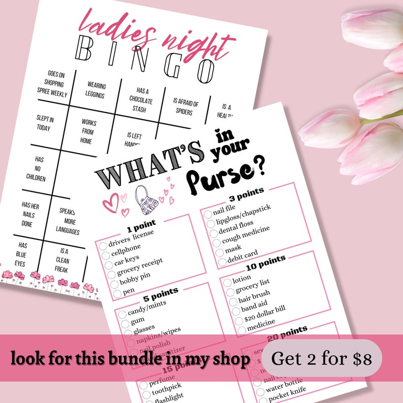 Ladies Night Bingo Game: Printable Girls Night Out (digital) - Etsy