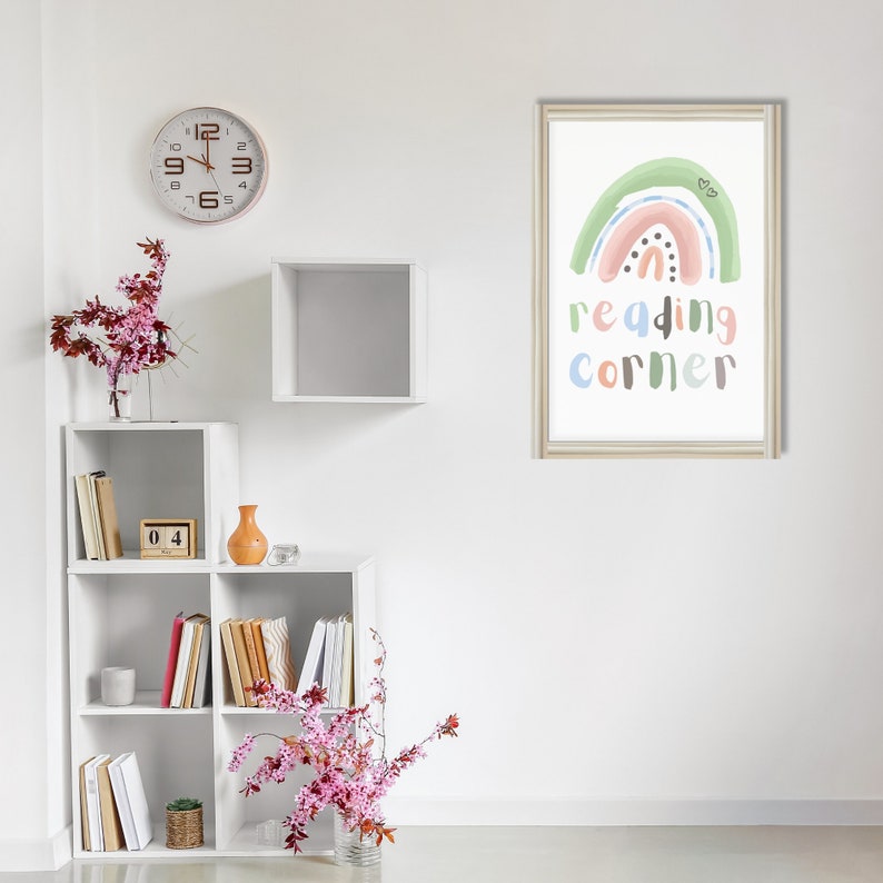 Reading Corner Sign Homeschool Decor Kids Reading Corner Inspiration ...