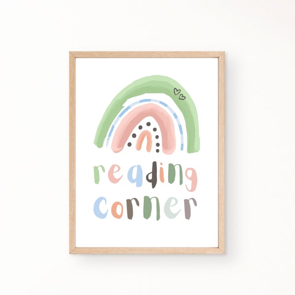 Reading Corner Sign - Etsy