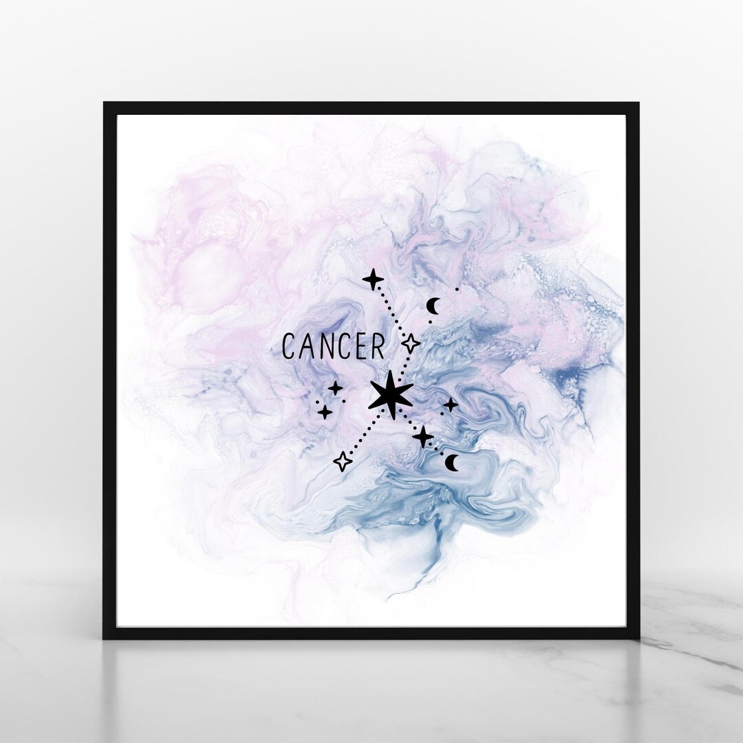 Cancer Constellation | Cancer Zodiac Art | Personalized Gift ...