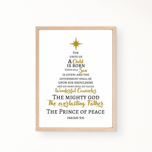 Isaiah 9 6 - Etsy