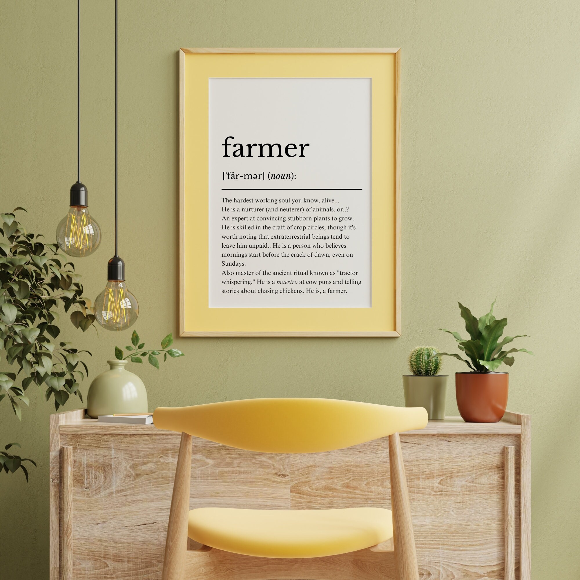 Farmer Definition Print: Farmhouse Wall Art (digital Download) - Etsy