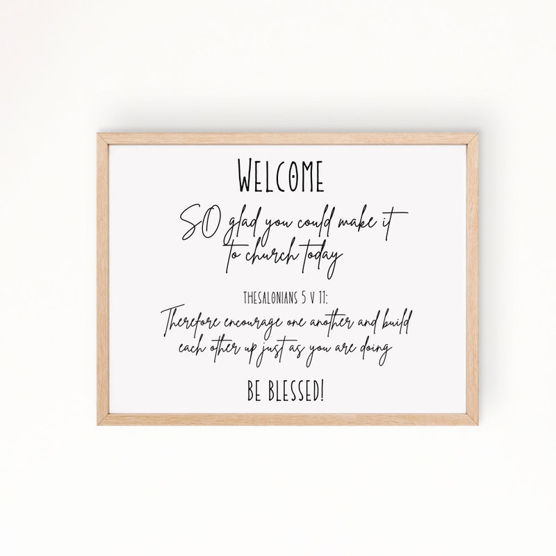 Church Welcome Sign - Etsy