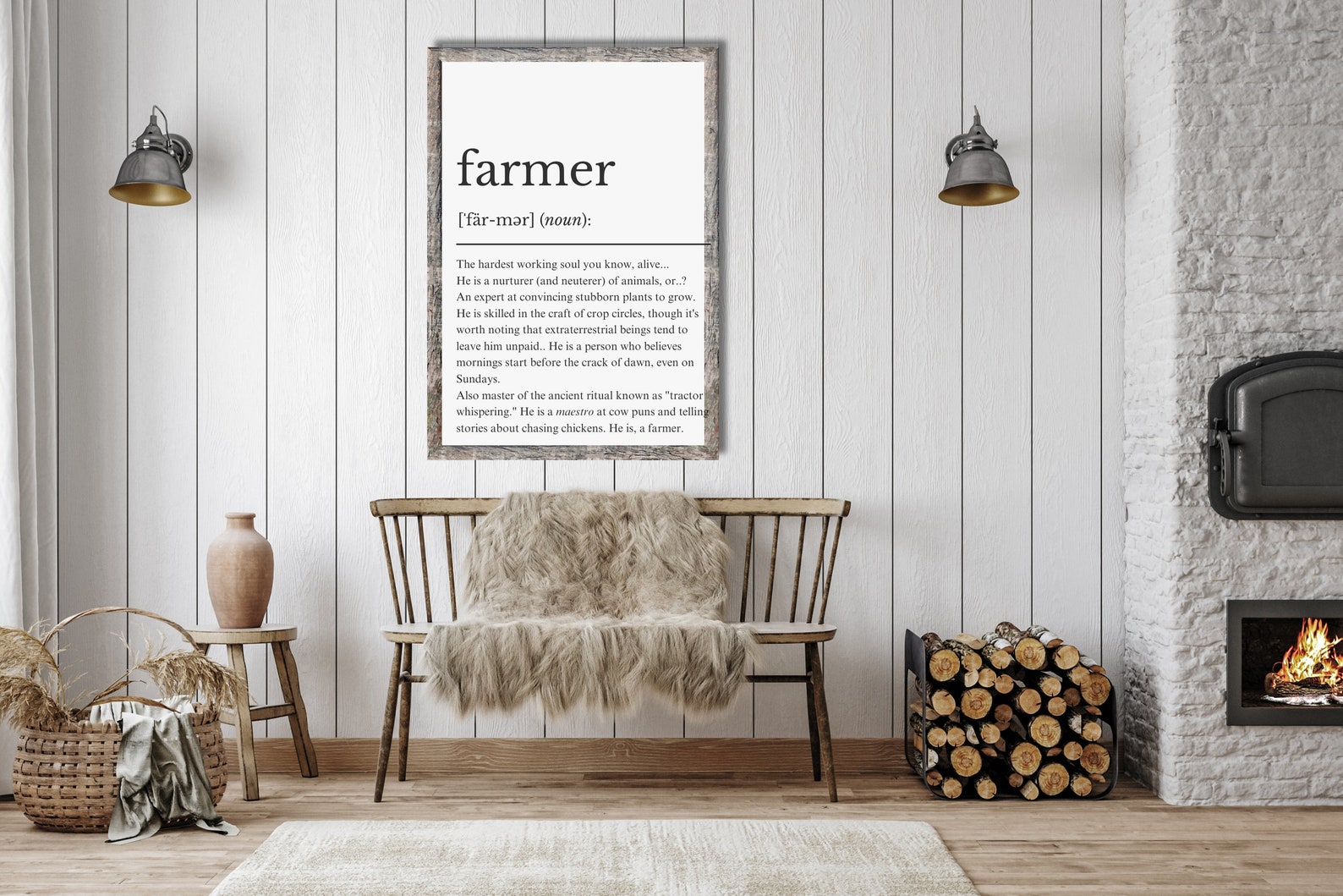 Farmer Definition Print: Farmhouse Wall Art (digital Download) - Etsy