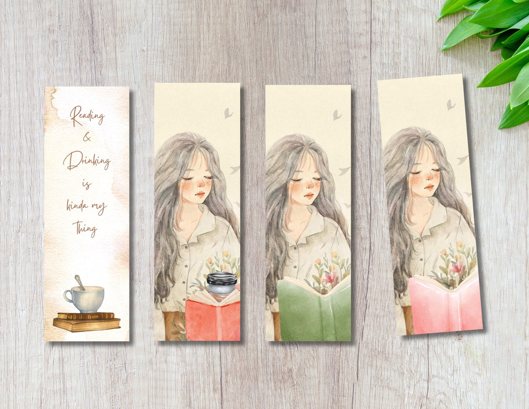 Watercolor Bookmark Printable Bookmark Digital Download DIY Bookmarks ...