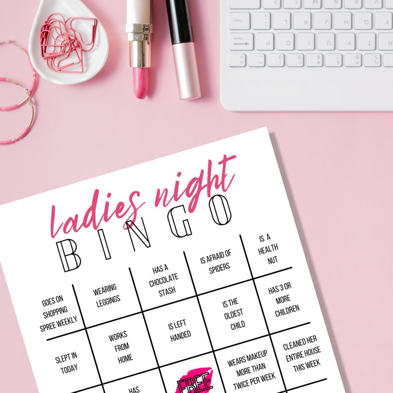 Ladies Night Bingo Game: Printable Girls Night Out (digital) - Etsy
