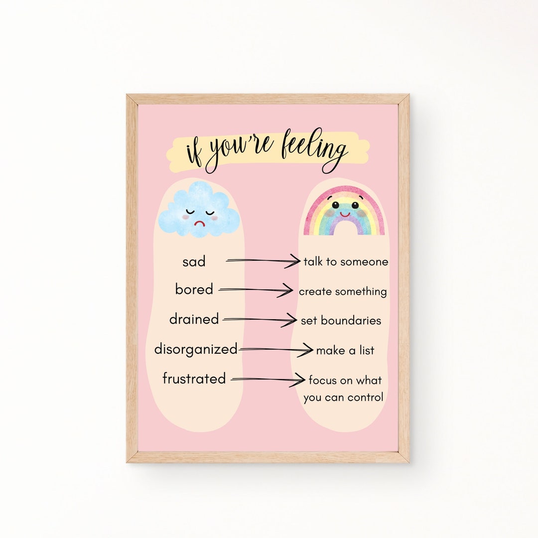 Children’s Feeling Chart | Emotions Print | PRINTABLE Wall Art ...