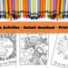Earth Coloring Pages for Kids: Printable Children's Activity (PDF) - Etsy