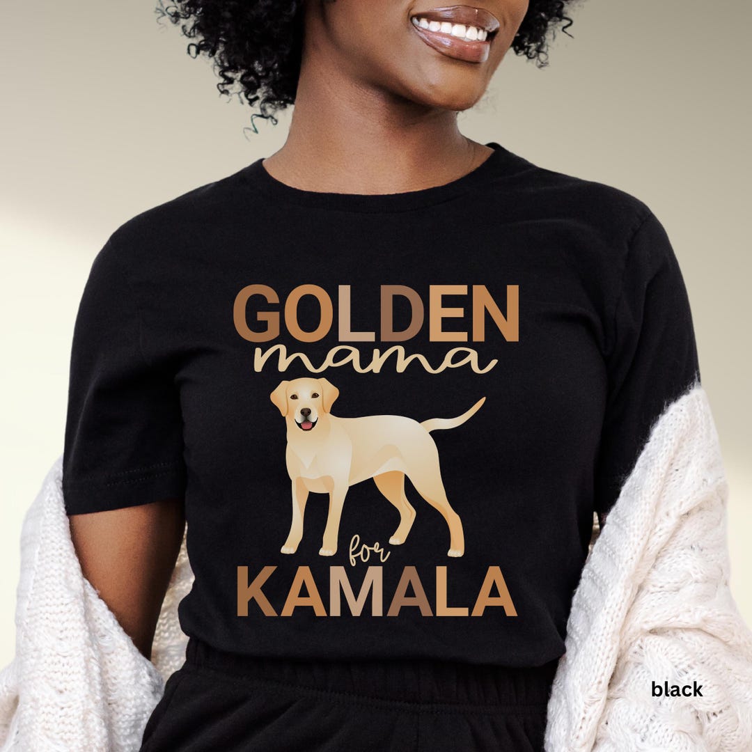 Dog Moms for Kamala Shirt Golden Retriever Mom Dog Lady Election 2024 ...