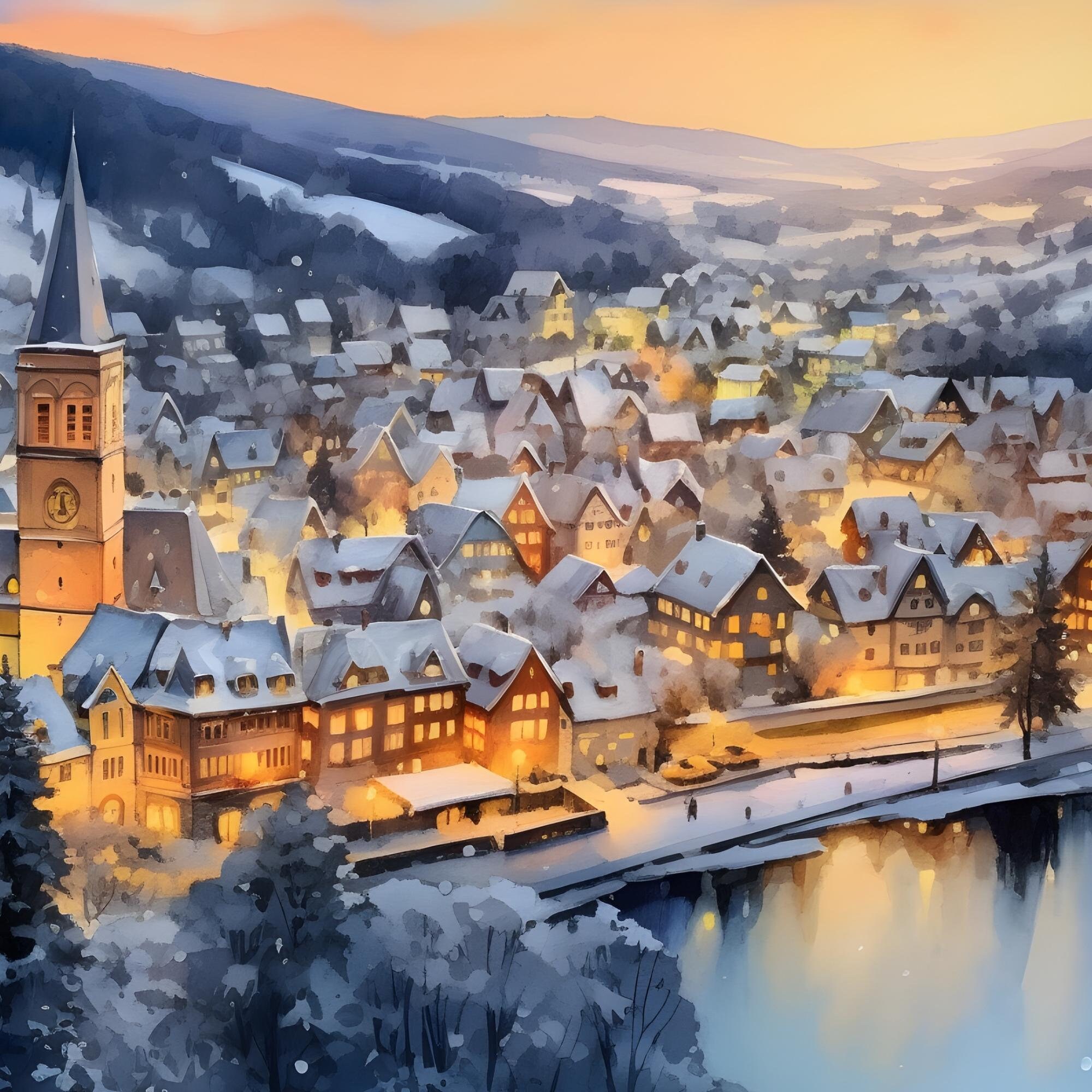 Christmas Art for the Frame Tv Art Winter Samsung Frame TV - Etsy