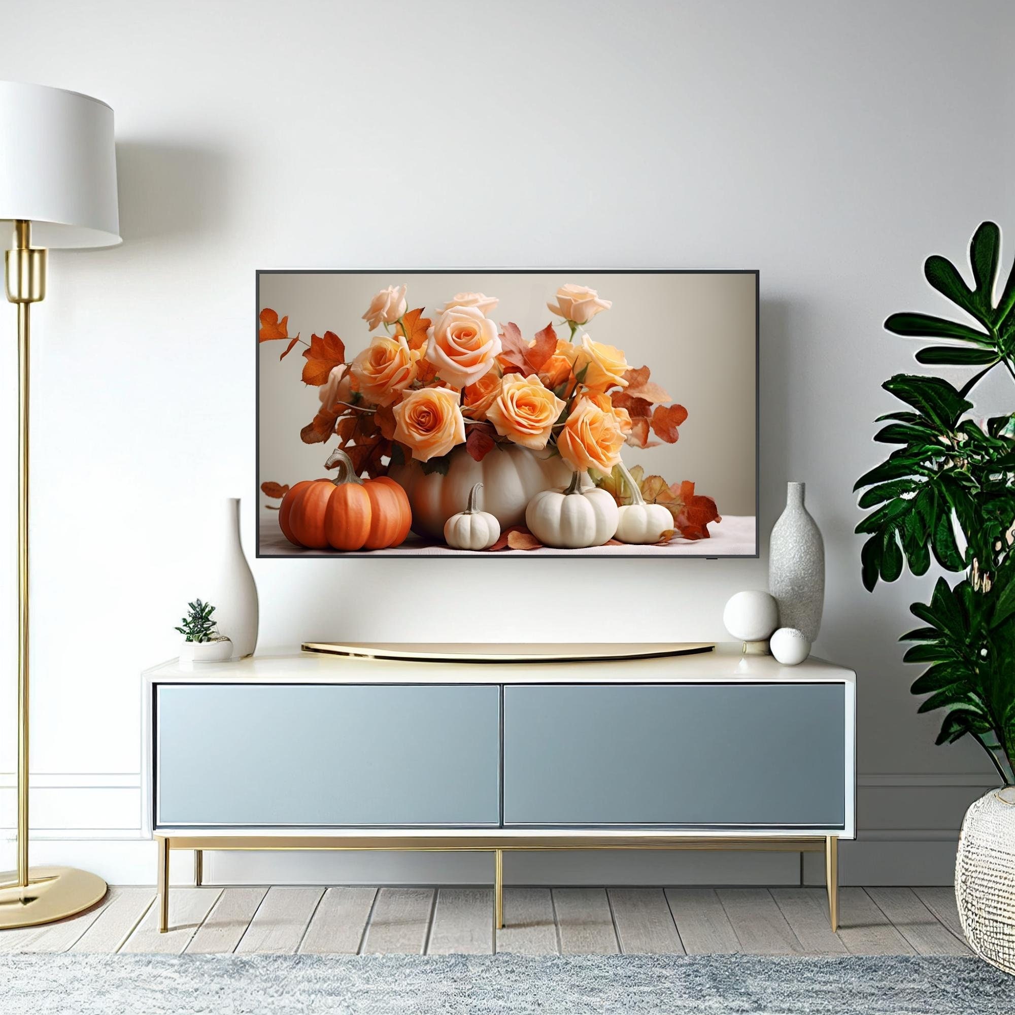 Autumn TV Art Samsung Fall Frame Tv Art Flowers & Pastel - Etsy