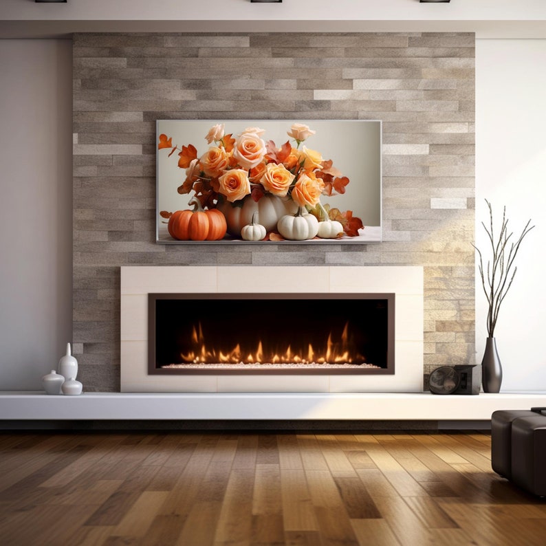 Autumn TV Art Samsung Fall Frame Tv Art Flowers & Pastel - Etsy