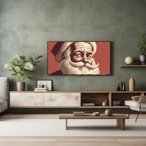 Frame TV Santa Art Vintage Christmas Frame TV Art Samsung Frame TV Art ...