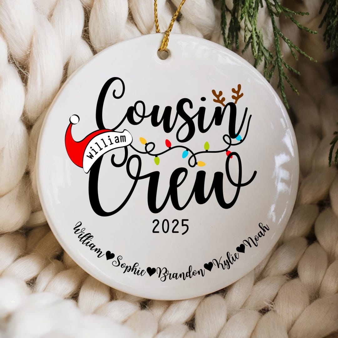 Cousin Crew Ornament Personalized Cousin Crew Christmas Gift Custom ...