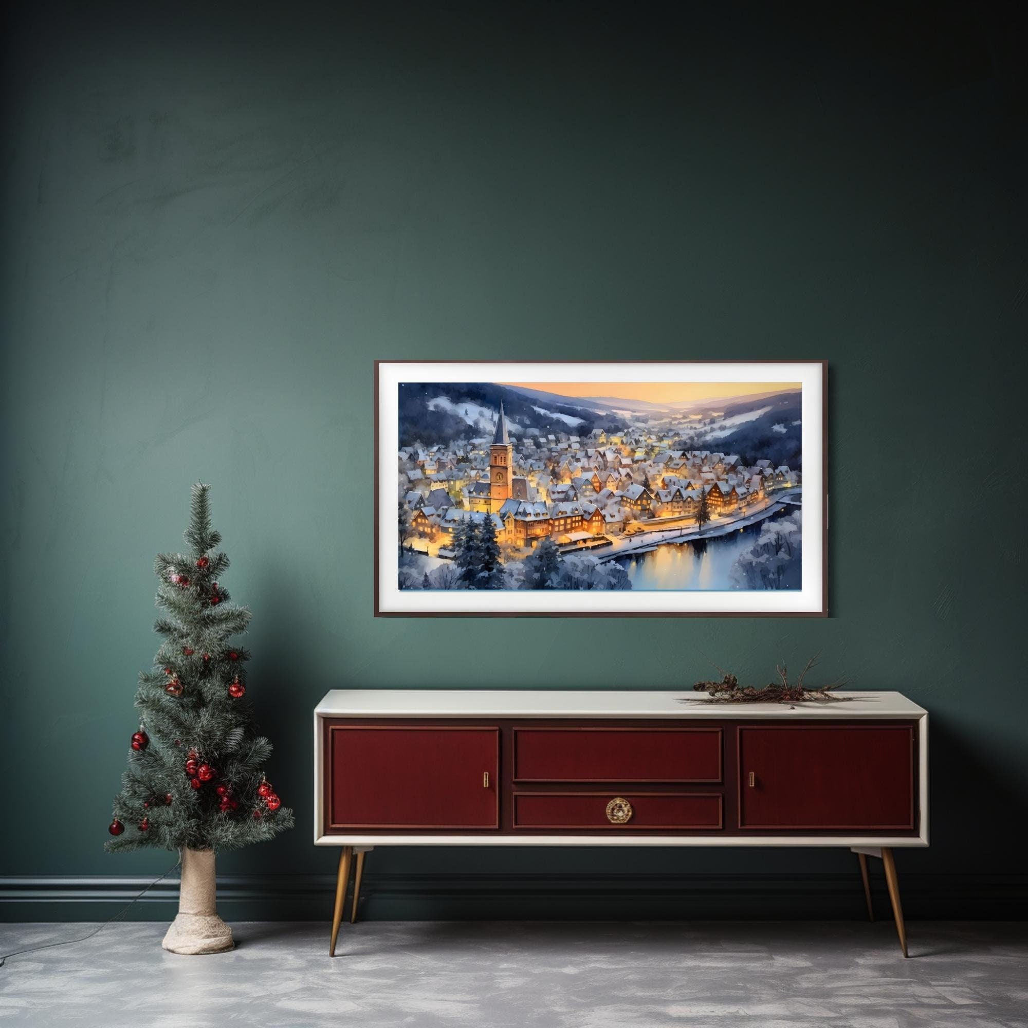 Christmas Art for the Frame Tv Art Winter Samsung Frame TV - Etsy
