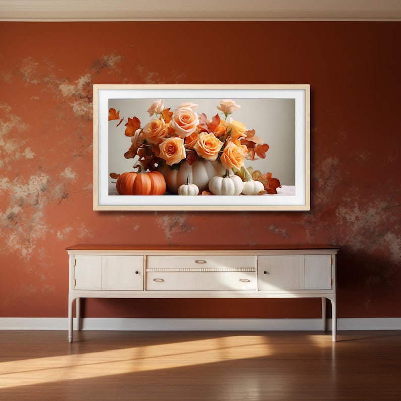 Autumn TV Art Samsung Fall Frame Tv Art Flowers & Pastel - Etsy