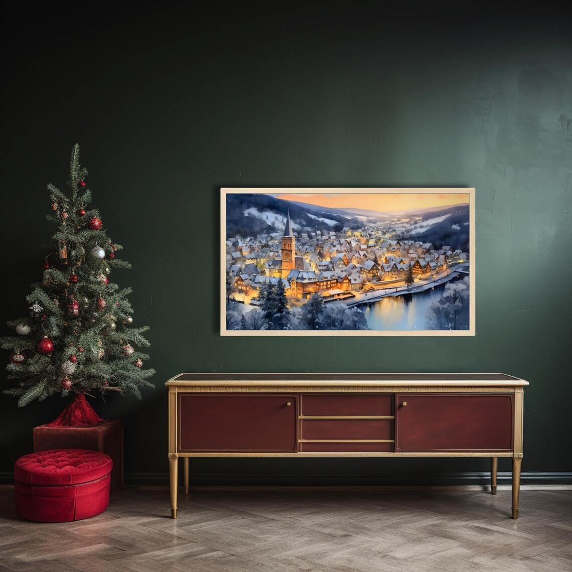 Christmas Art for the Frame Tv Art Winter Samsung Frame TV - Etsy