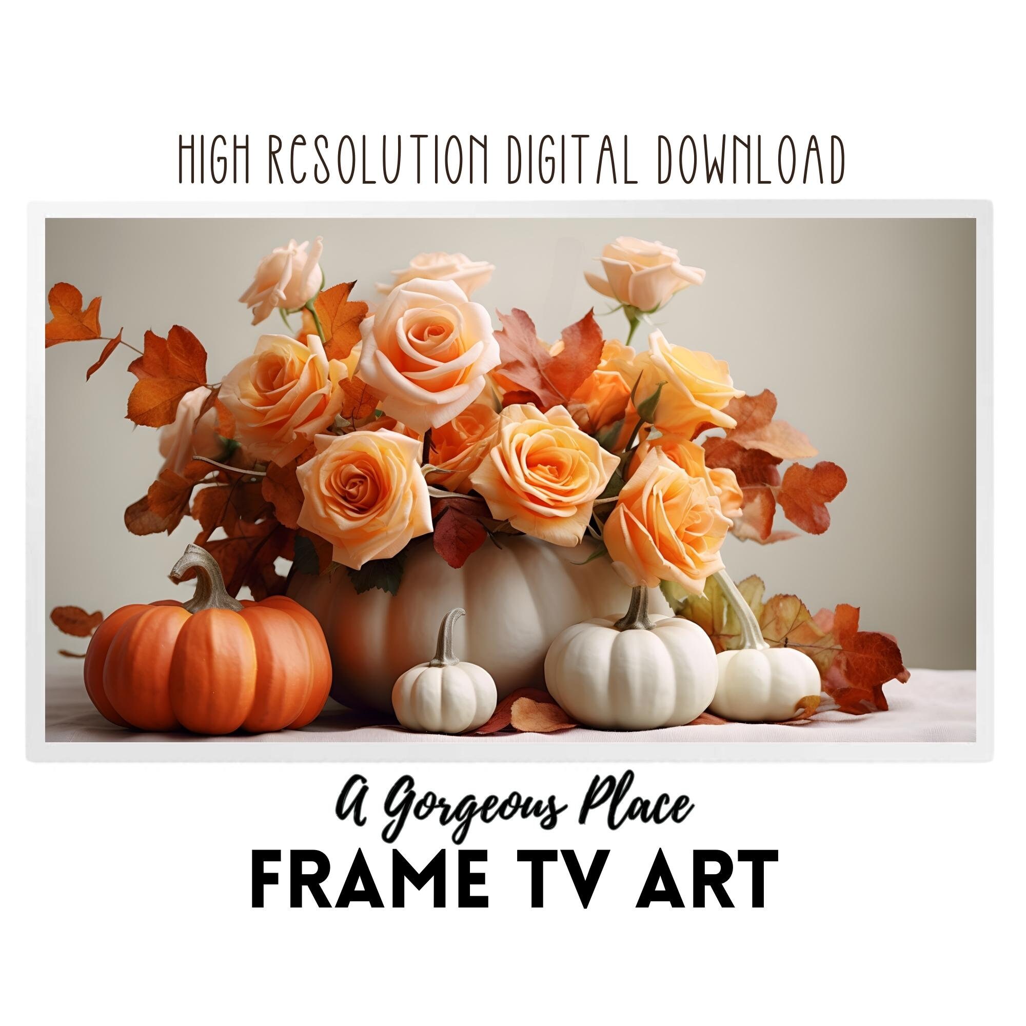 Autumn TV Art Samsung Fall Frame Tv Art Flowers & Pastel - Etsy