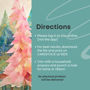 Downloadable Christmas Tags Vintage Style Gift Tags 70s Christmas ...
